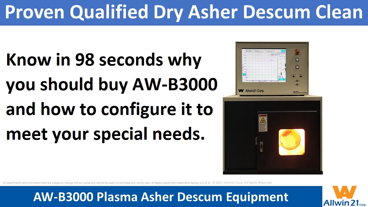 RFQ – Plasma Asher Descum Systems | Allwin21